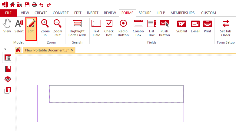 Creating A Text Form Field PDFescape