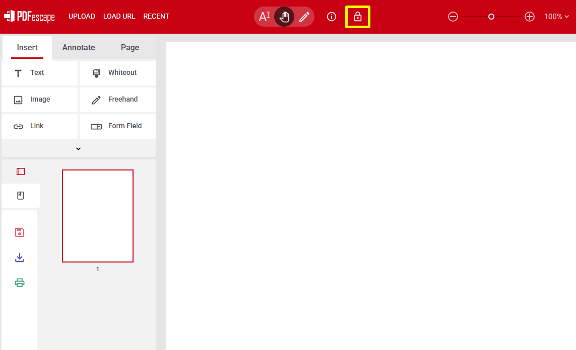 PDFescape Online Updated Interface – PDFescape