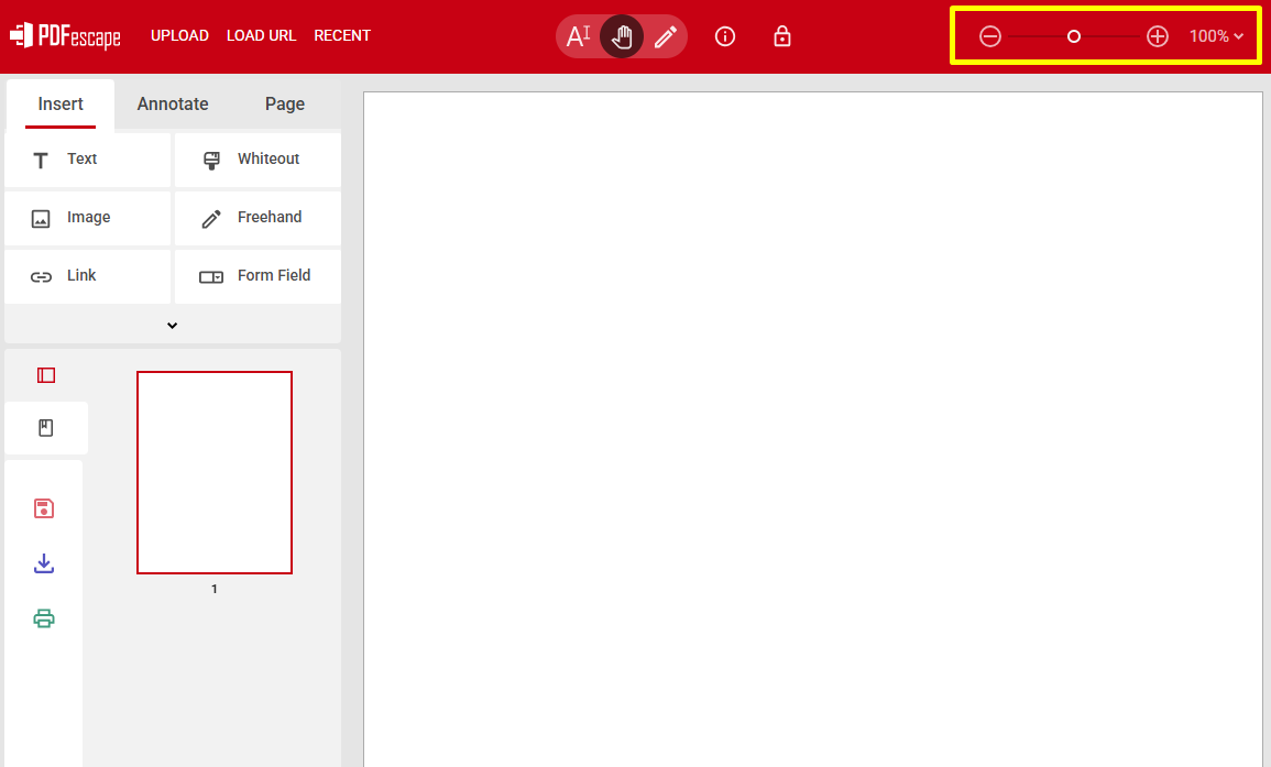 PDFescape Online Updated Interface – PDFescape