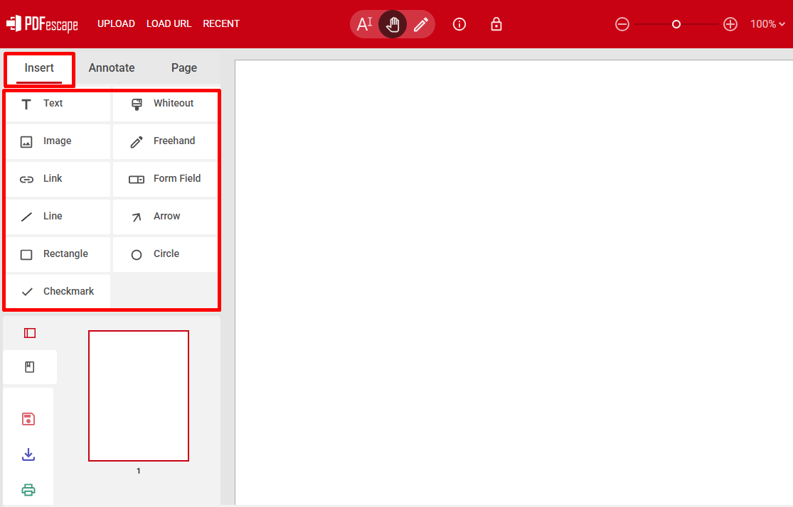 PDFescape Online Updated Interface – PDFescape